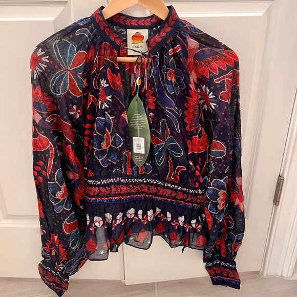 FARM Rio | Tops | Farm Rio Blouse | Poshmark